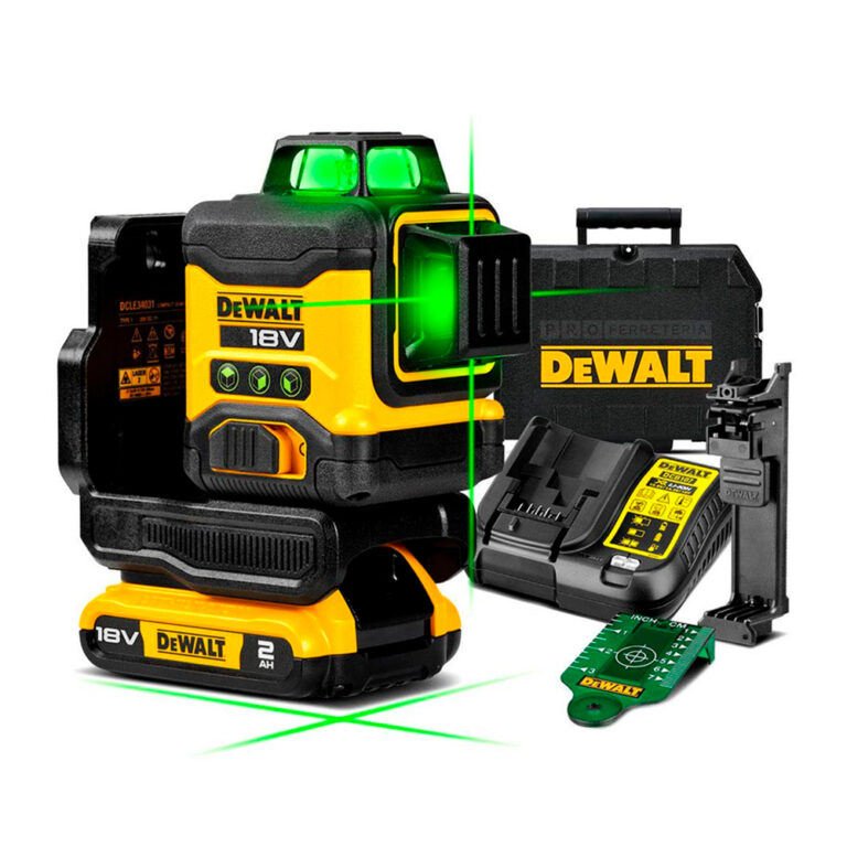 Dewalt láser 360º 3 líneas verde 18V XR DCLE34031D1-QW » Pro Ferretería