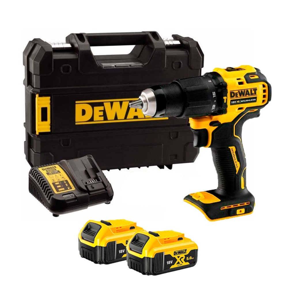 Taladro percutor Dewalt DCD709P2T-QW 18V XR 2x5ah baterías » Pro Ferretería