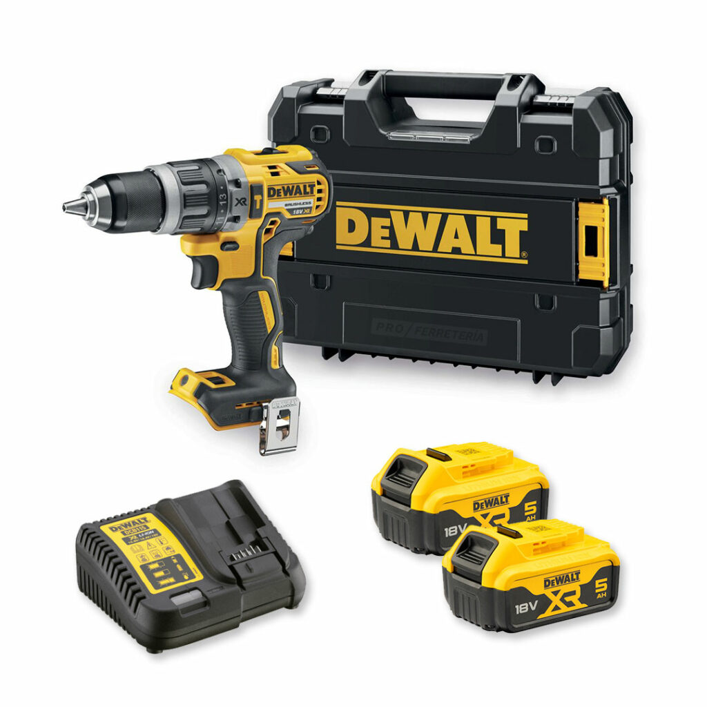Dewalt DCD1007H2T-QW taladro percutor 18V XR con baterías PowerStack ...